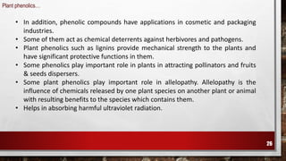 Phenolics: types, biosynthesis and functions. | PPTX