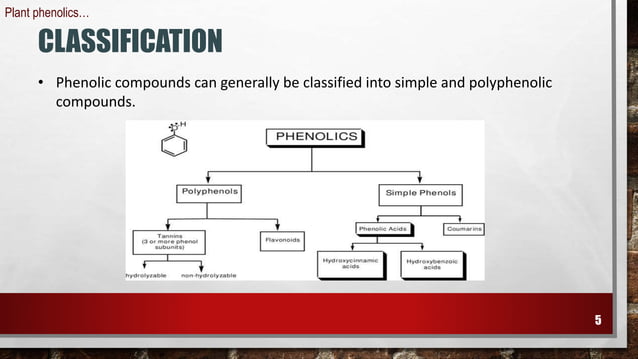 Phenolics: types, biosynthesis and functions. | PPTX | Chemistry | Science