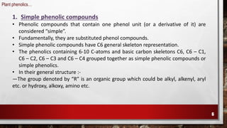 Phenolics: types, biosynthesis and functions. | PPTX