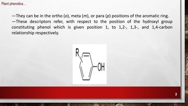 Phenolics: types, biosynthesis and functions. | PPTX | Chemistry | Science