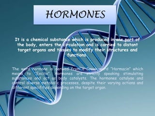 Biochemistry of hormones | PPTX