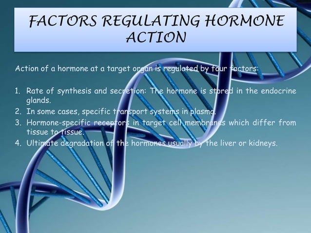 Biochemistry of hormones | PPTX | Hormonal Disorders | Endocrine and ...