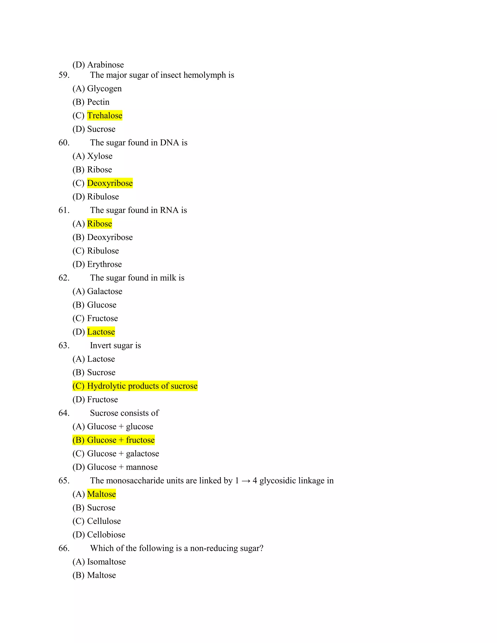 Biochemistry Questions pool with Answer Key.docx