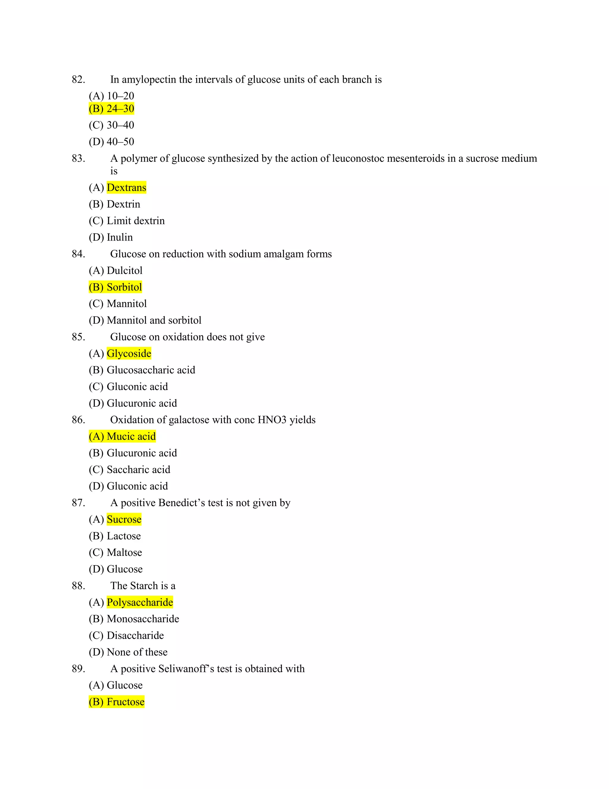 Biochemistry Questions pool with Answer Key.docx
