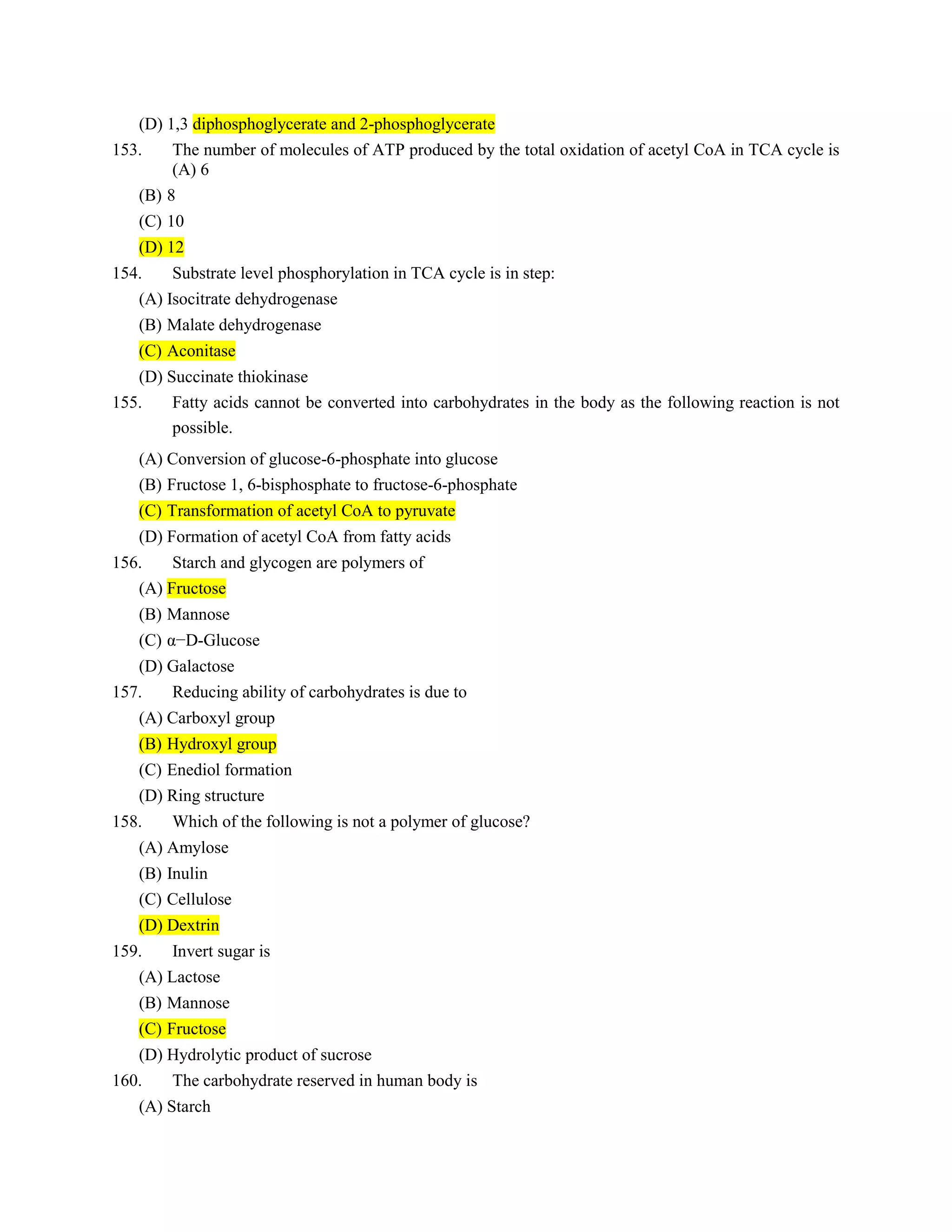 Biochemistry Questions pool with Answer Key.docx