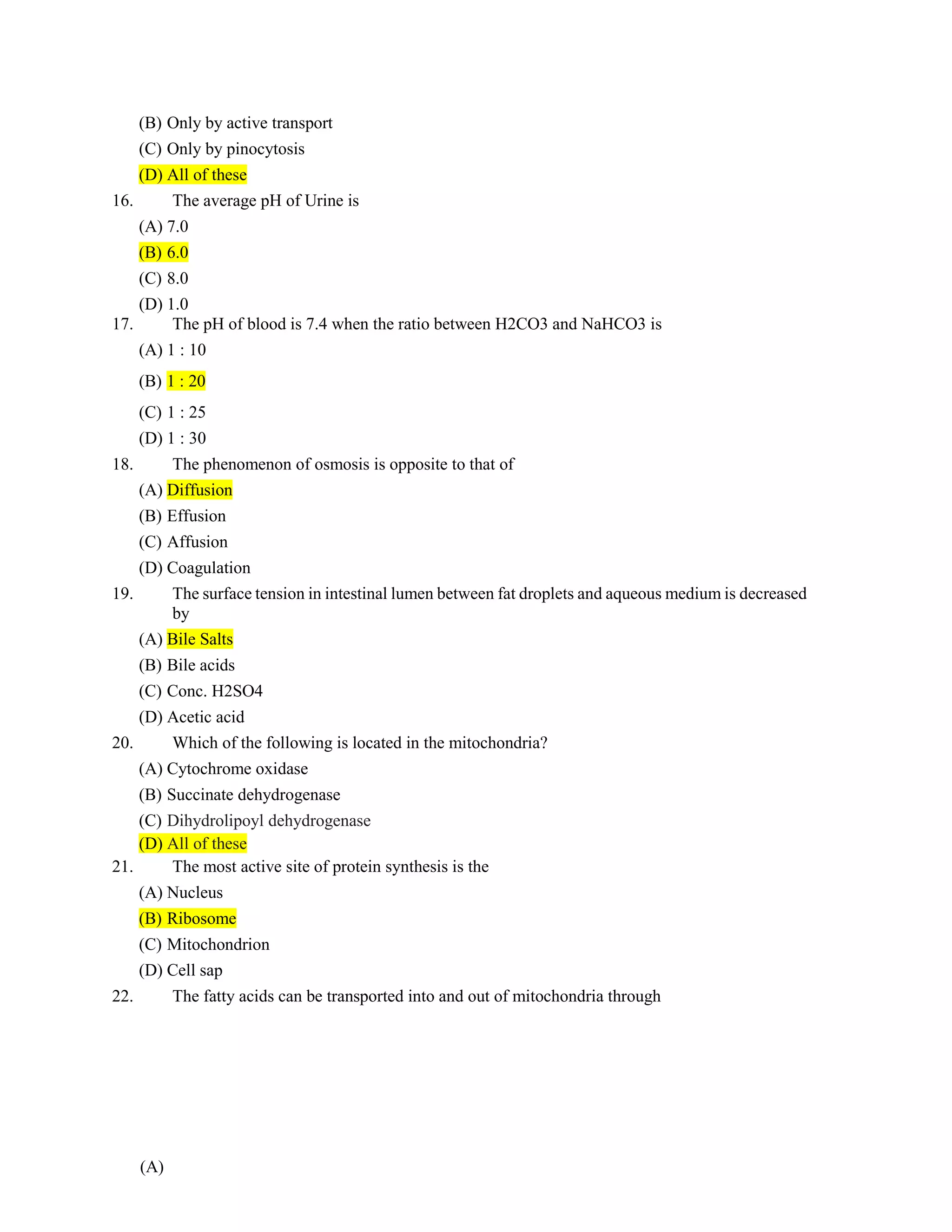 Biochemistry Questions pool with Answer Key.docx