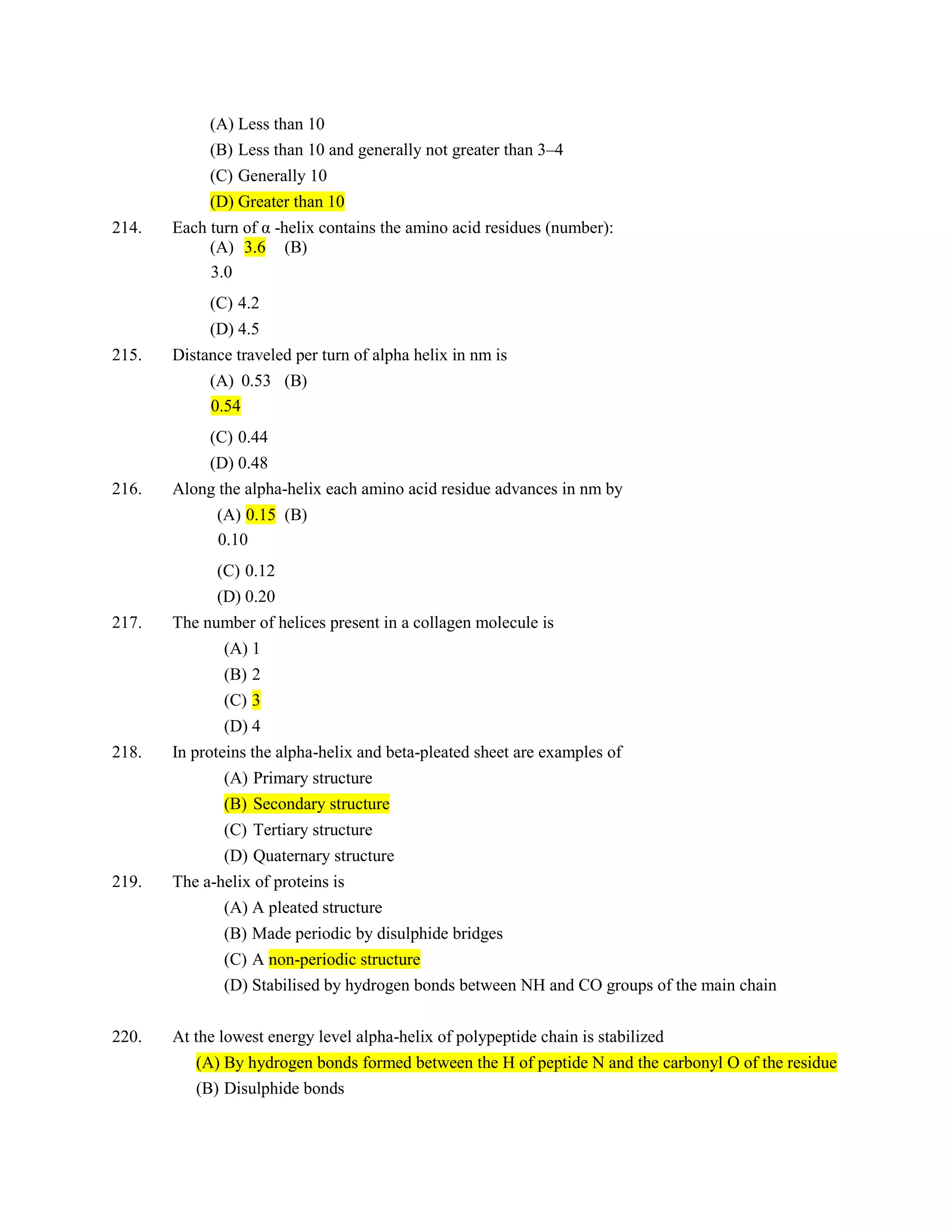Biochemistry Questions pool with Answer Key.docx