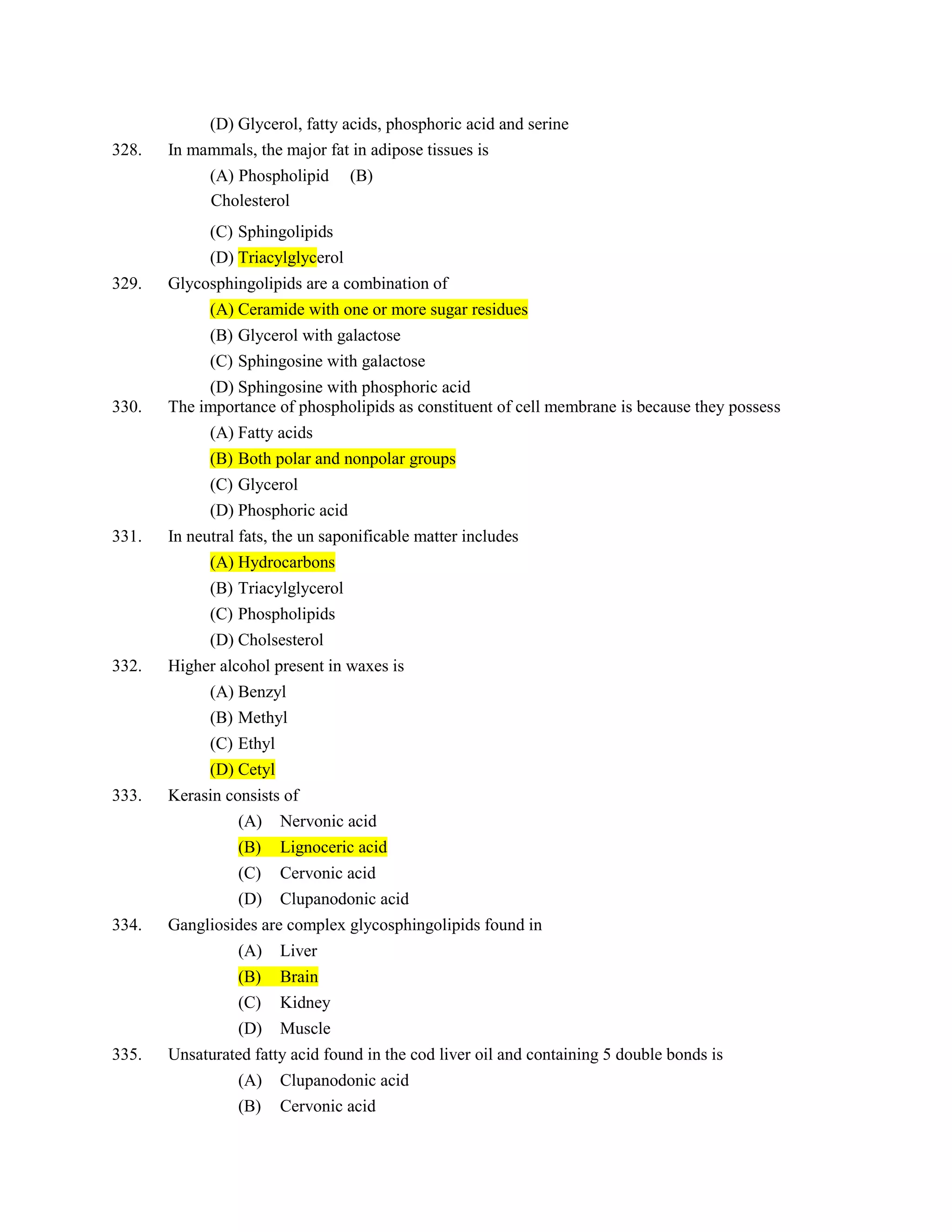 Biochemistry Questions pool with Answer Key.docx