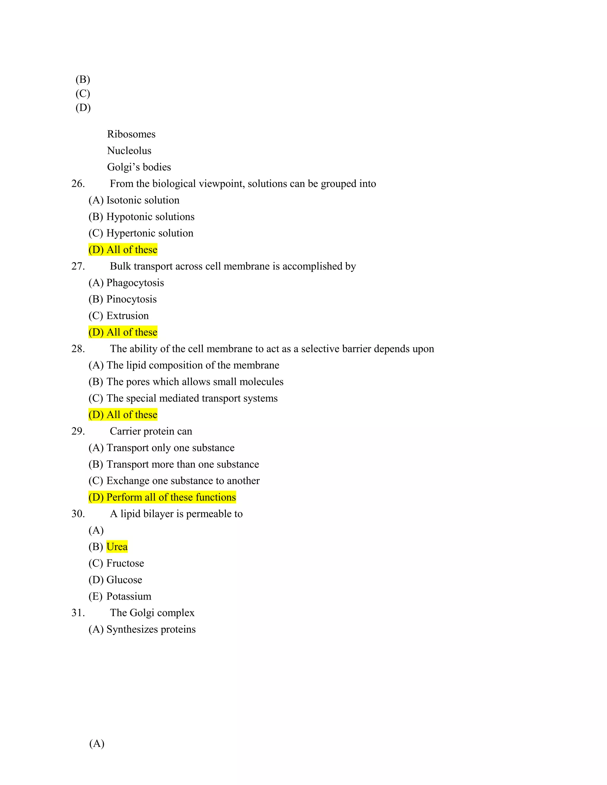 Biochemistry Questions pool with Answer Key.docx