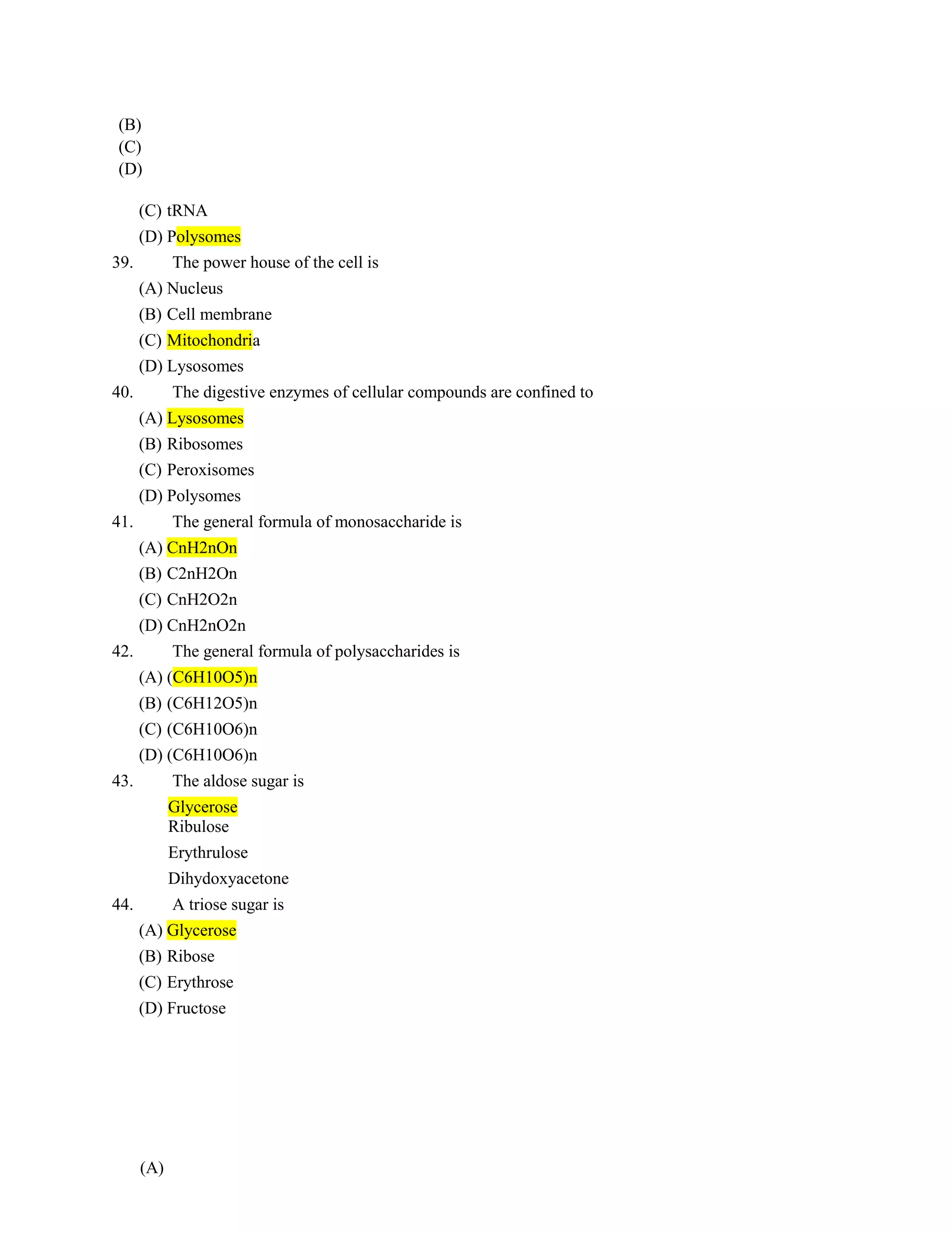 Biochemistry Questions pool with Answer Key.docx
