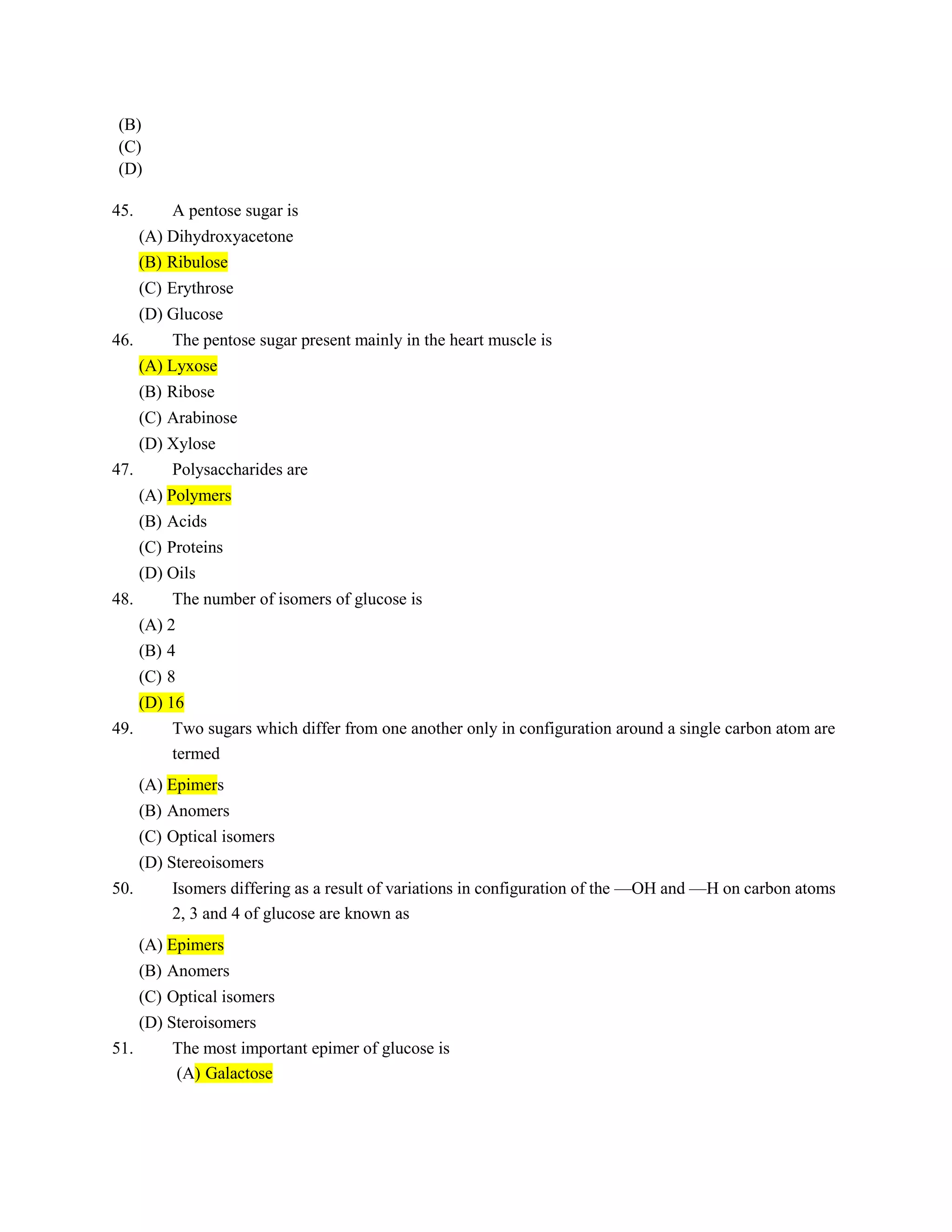Biochemistry Questions pool with Answer Key.docx