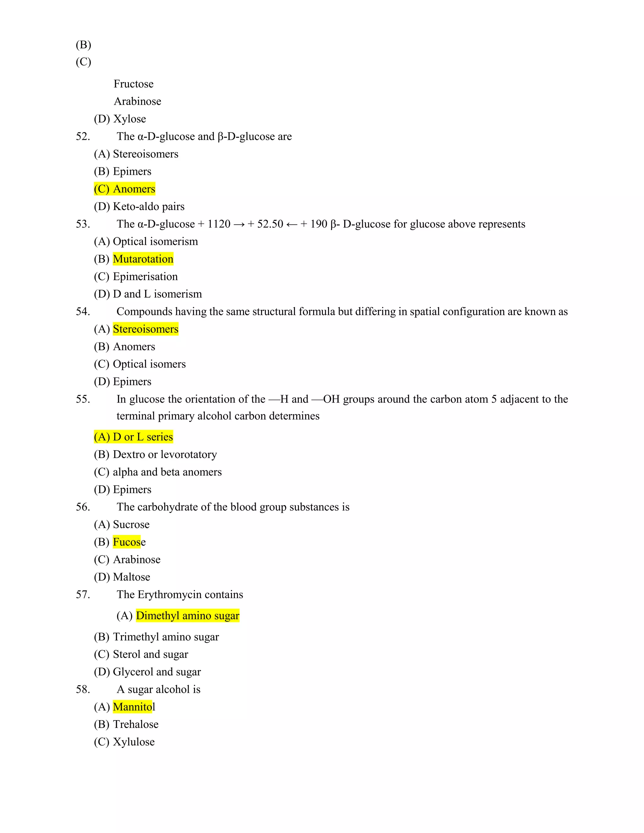 Biochemistry Questions pool with Answer Key.docx