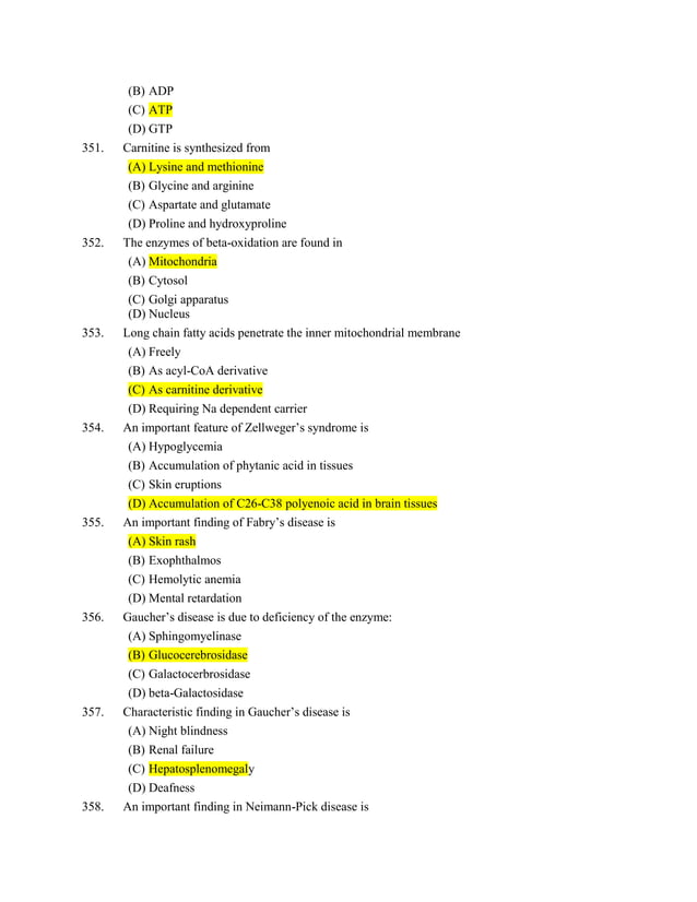 Biochemistry Questions pool with Answer Key.docx | Biological Sciences ...