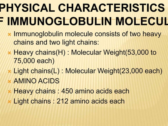 IMMUNOGLOBULINS G- STRUCTURE OF IgG MOLECULE | PPT