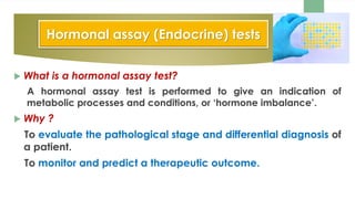 Basis of hormone measurements, Biochemistry | PDF