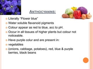 Plant Pigments and their role | PPTX