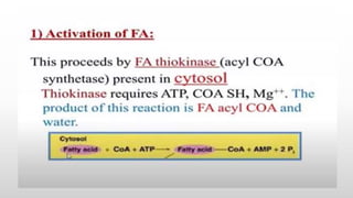 Post RN - Biochemistry (Unit 9) Metabolism of Fat | PPTX