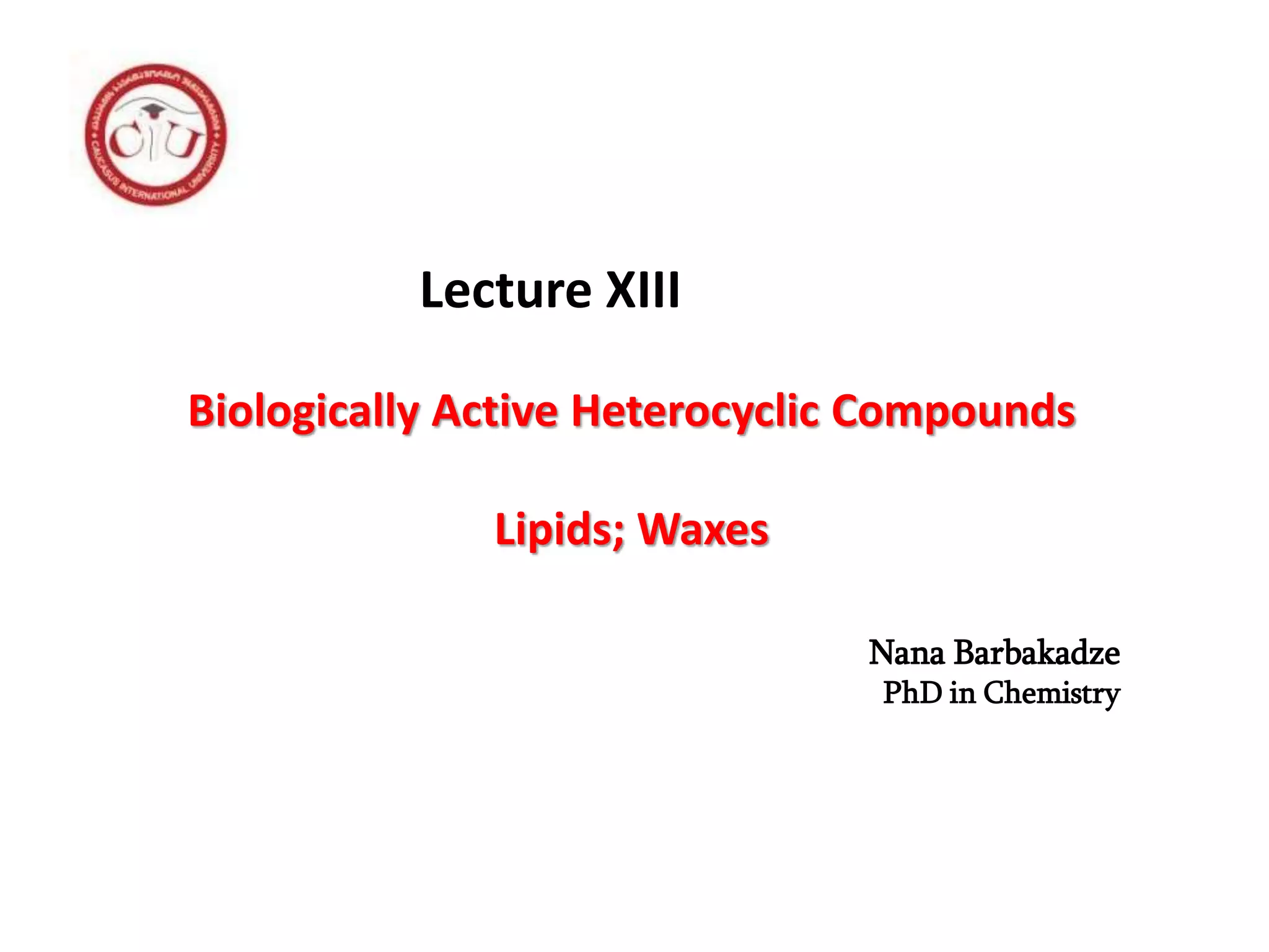 Biochemistry lipids | PPT