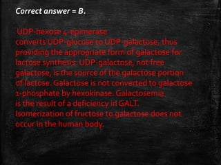 biochemistry slides for mbbs on metabolism of mono saccherides | PPTX