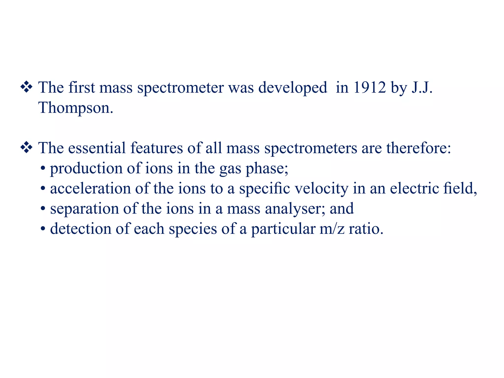 Mass Spectrometry | PPTX