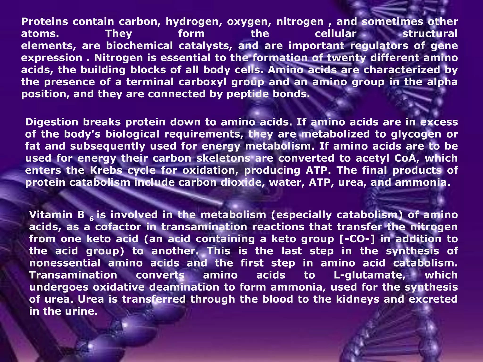 Protein | PPTX
