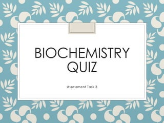 BiochemQuiz to use as reviewer and activ | PPTX