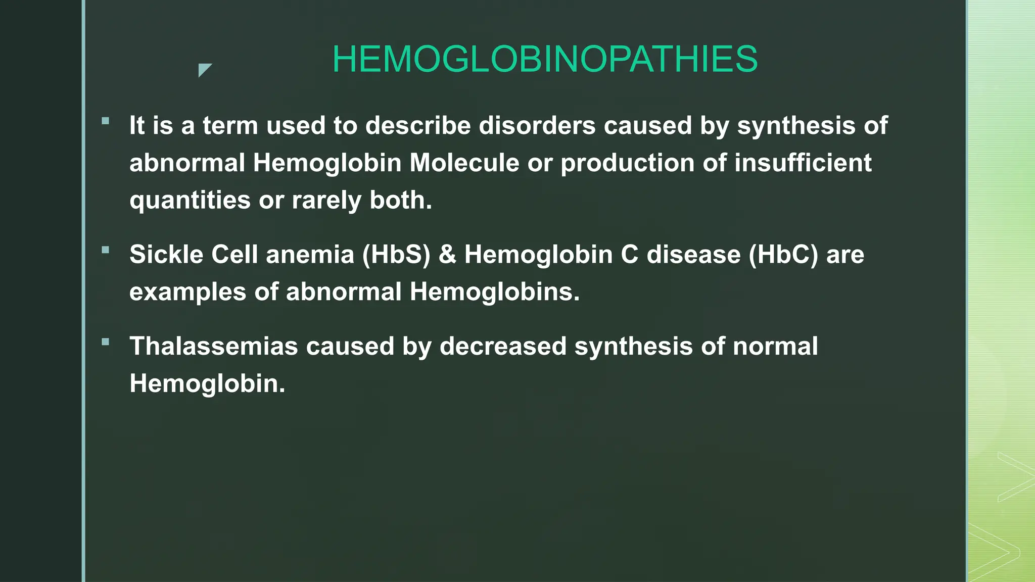 Biochem Seminar On Hemoglobin And Its Derivatives And Hemoglobinopathies Pptx
