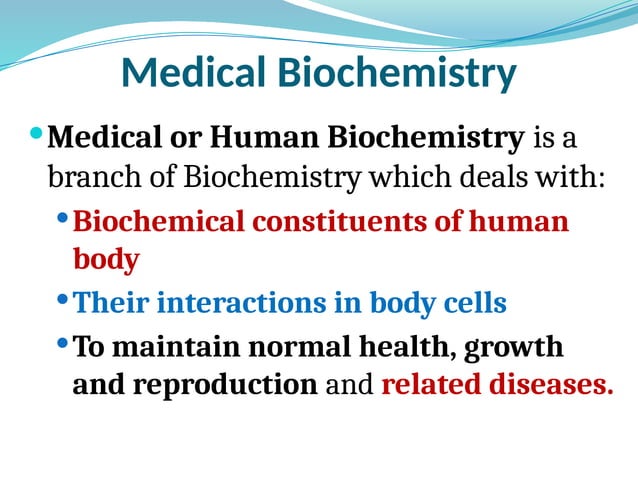 DESCRIPTION OF BIOCHEMISTRY PRINCIPLES IN | PPT