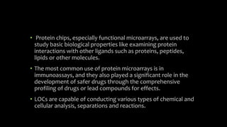 Biochip (Bioinformatics & Biotechnology) | PPTX