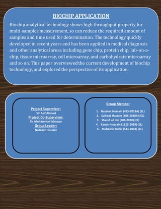 Biochip Informatics Technology For Electronic & Communication ...