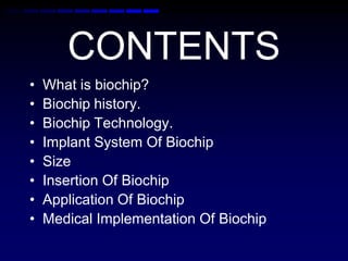 Biochip and its application | PPTX