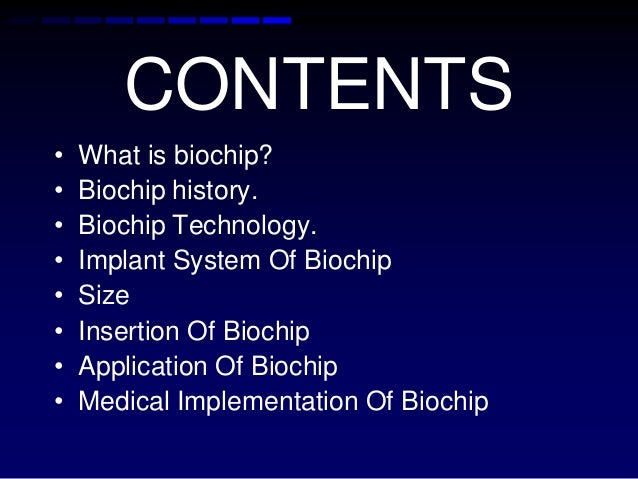 Biochip and its application