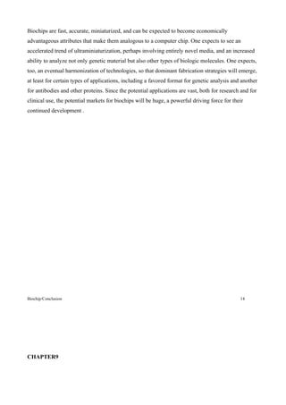 Bio Chip Project Report | DOC
