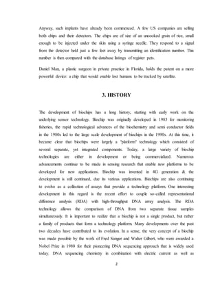 Biochip report | PDF