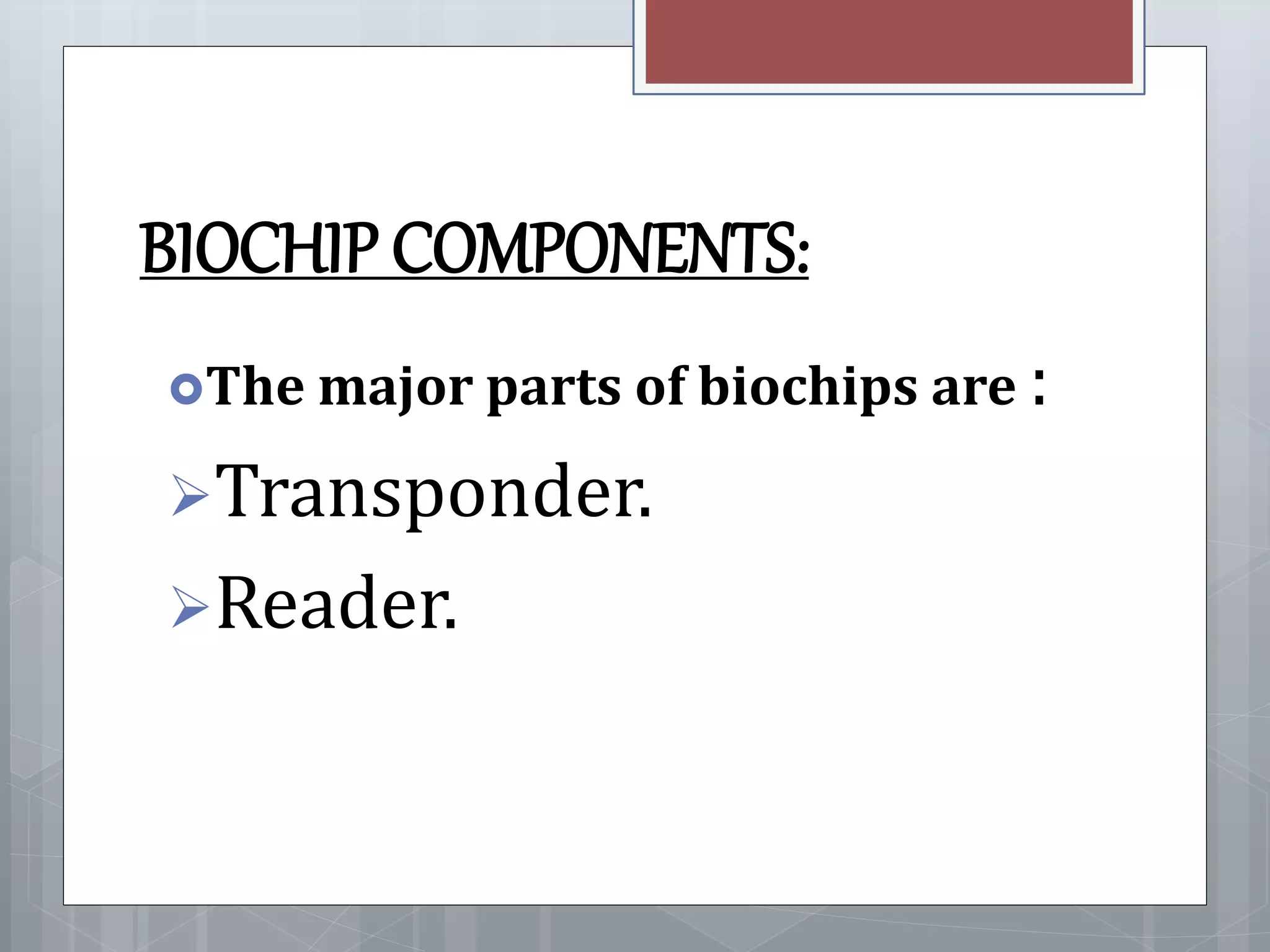 Biochips. | PPTX