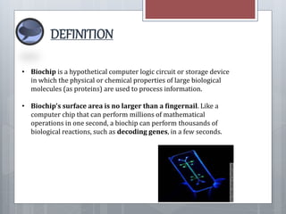 Biochips. | PPTX