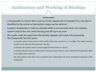 Bio-chips(A technology for the future) | PPTX | Chemistry | Science