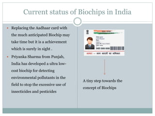 Bio-chips(A technology for the future) | PPTX | Chemistry | Science