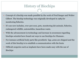 Bio-chips(A technology for the future) | PPTX | Chemistry | Science