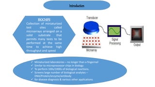 Biochips and its importance in the field of healthcare | PPT