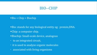 Bio—chip ] sensor | PPT