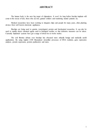 Biochipss | PDF