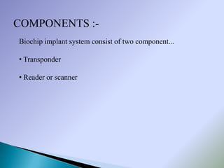 Biochips seminar | PPTX