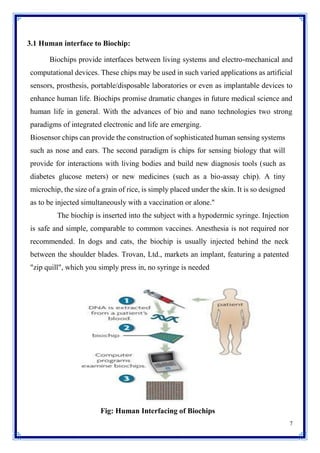 Biochips seminar report | PDF
