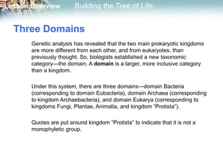 Building a tree of life biology grade 10 | PDF