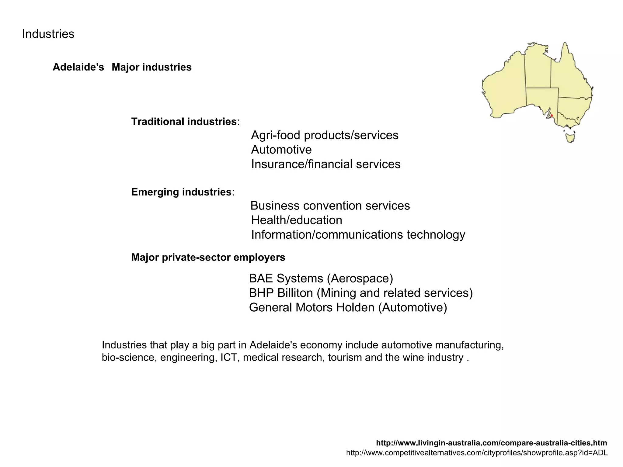 Adelaide economy and population | Biocity Studio | PPT