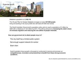 Adelaide economy and population | Biocity Studio | PPT