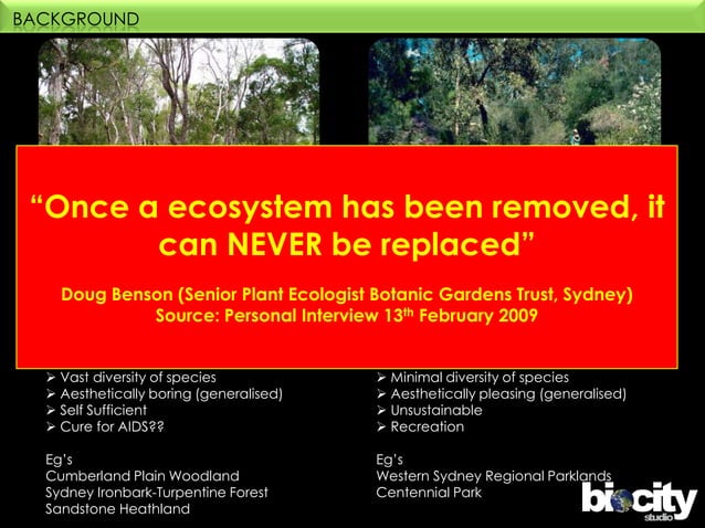 Biodiversity Gone | Biocity Studio | PPT