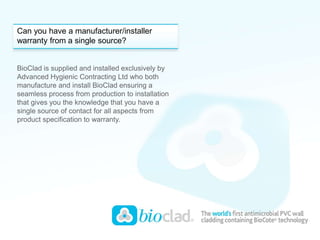 Bio clad specification presentation | PPTX