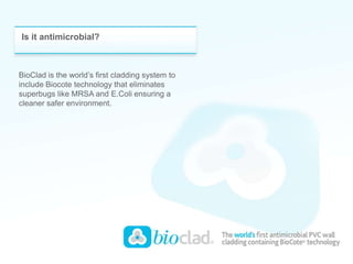 Bio clad specification presentation | PPTX